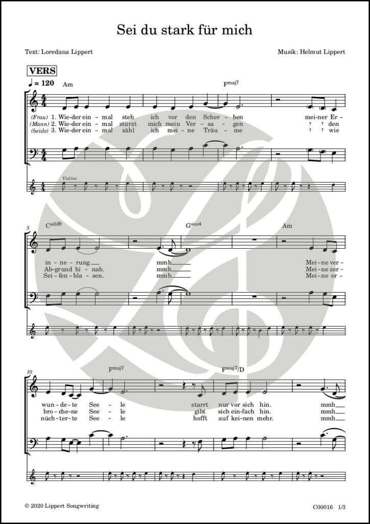 Sei du stark für mich – Lippert Songwriting