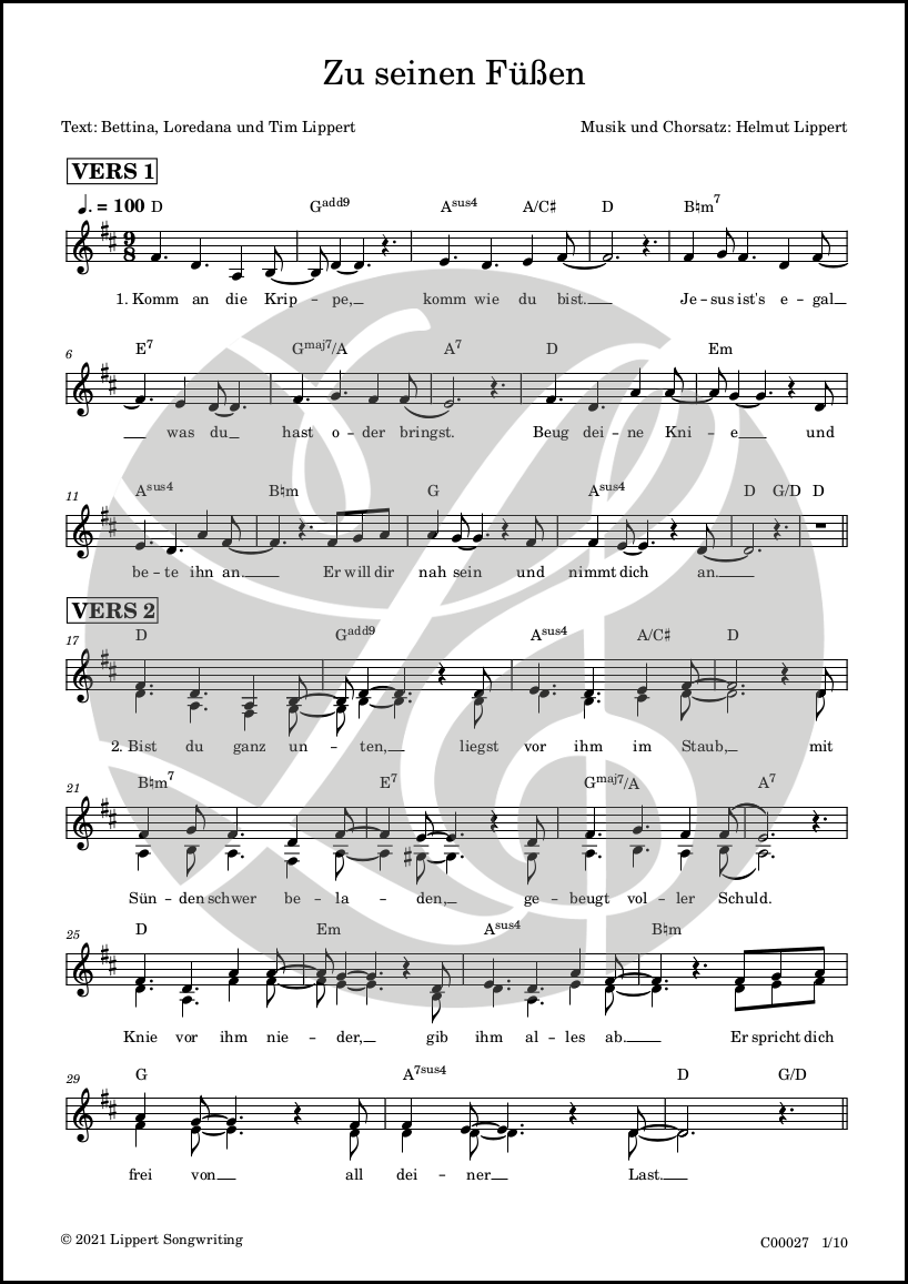 Zu seinen Füßen – Lippert Songwriting