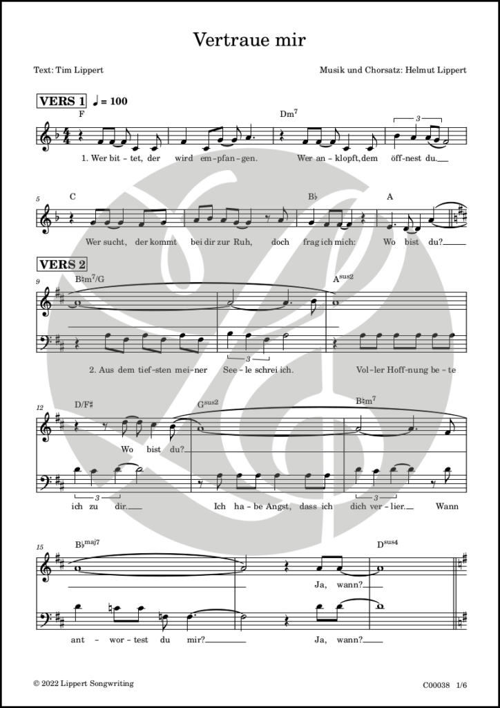 Vertraue mir – Lippert Songwriting