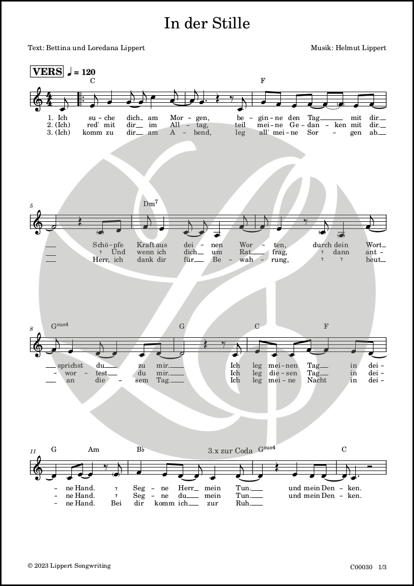 In der Stille – Lippert Songwriting